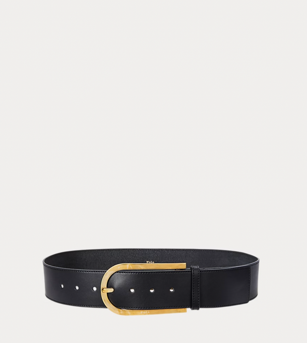 Elongated-Buckle Leather Belti – Mathilda